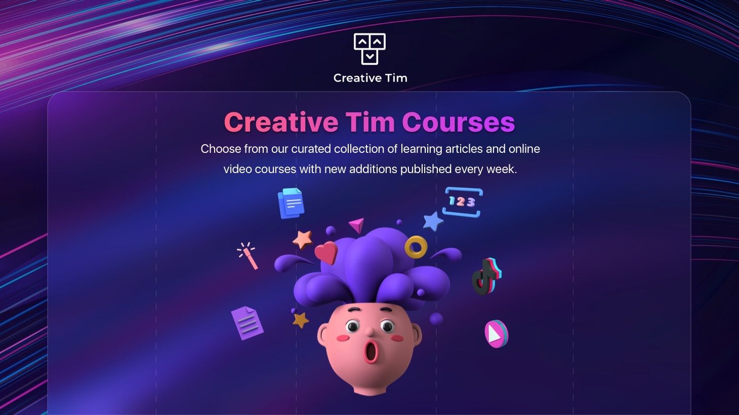 Creative Tim Courses - New Learning Platform for Web Designers