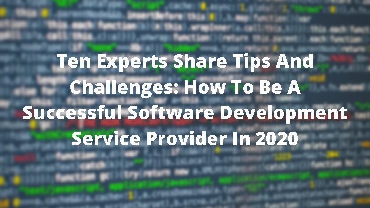 Ten Experts Share Thoughts On How To Be A Successful Software ...