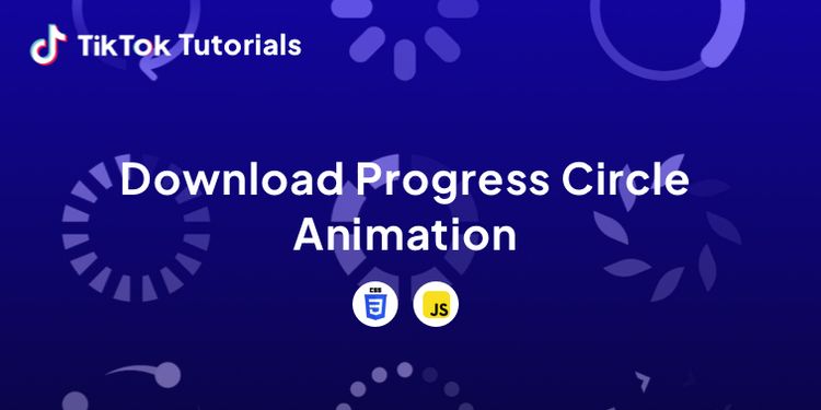 TikTok Tutorial #43 - How to create a Download Progress Circle ...