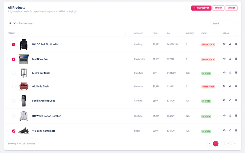 Material Dashboard 2 by Creative Tim