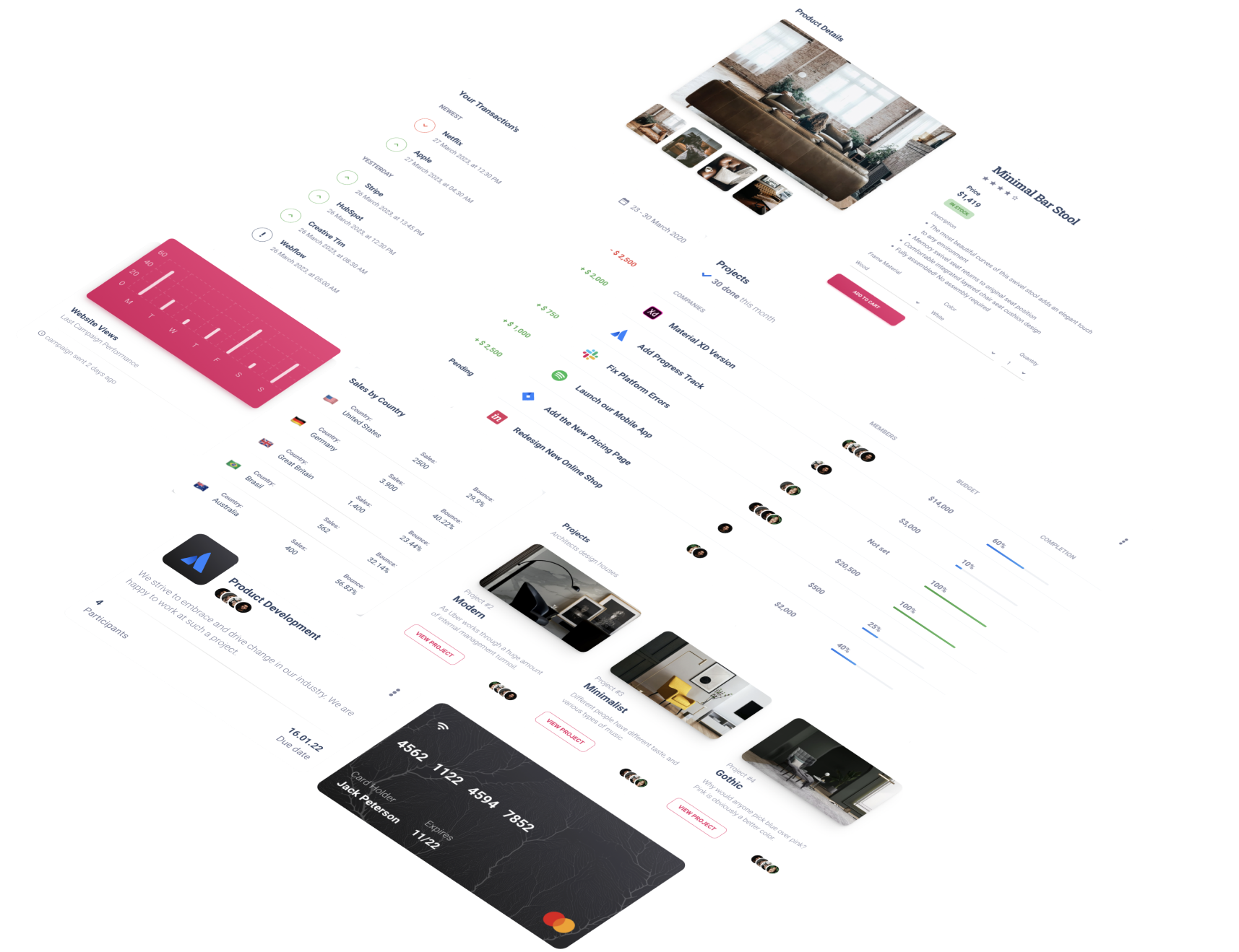 Material Dashboard 2 by Creative Tim